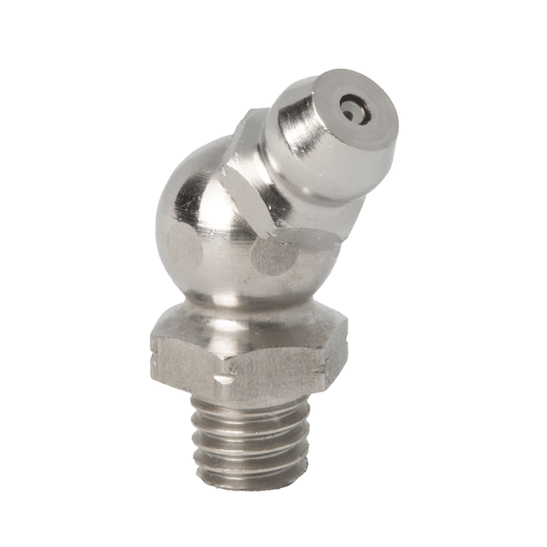 M6 X 1 Taper 45˚ Grease Fitting - 316 Stainless Steel (A4) - Kingfisher ...