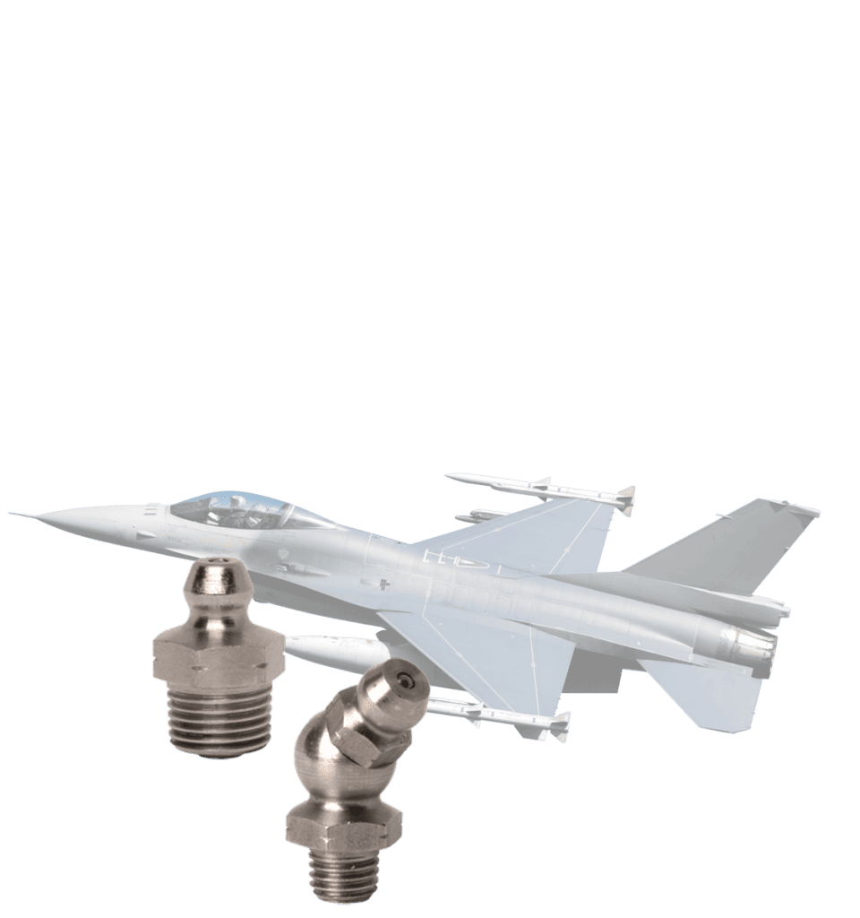 AS Fittings (Aerospace) Hydraulic Grease Fittings - Kingfisher Lubrication